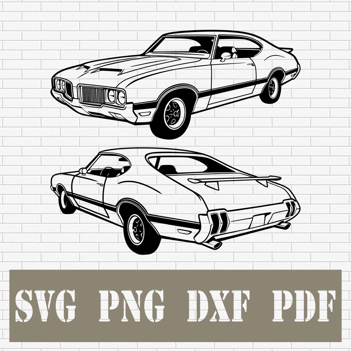 1970 Oldsmobile Cutlass 442 SVG – Front & Rear Views Bundle | Classic ...