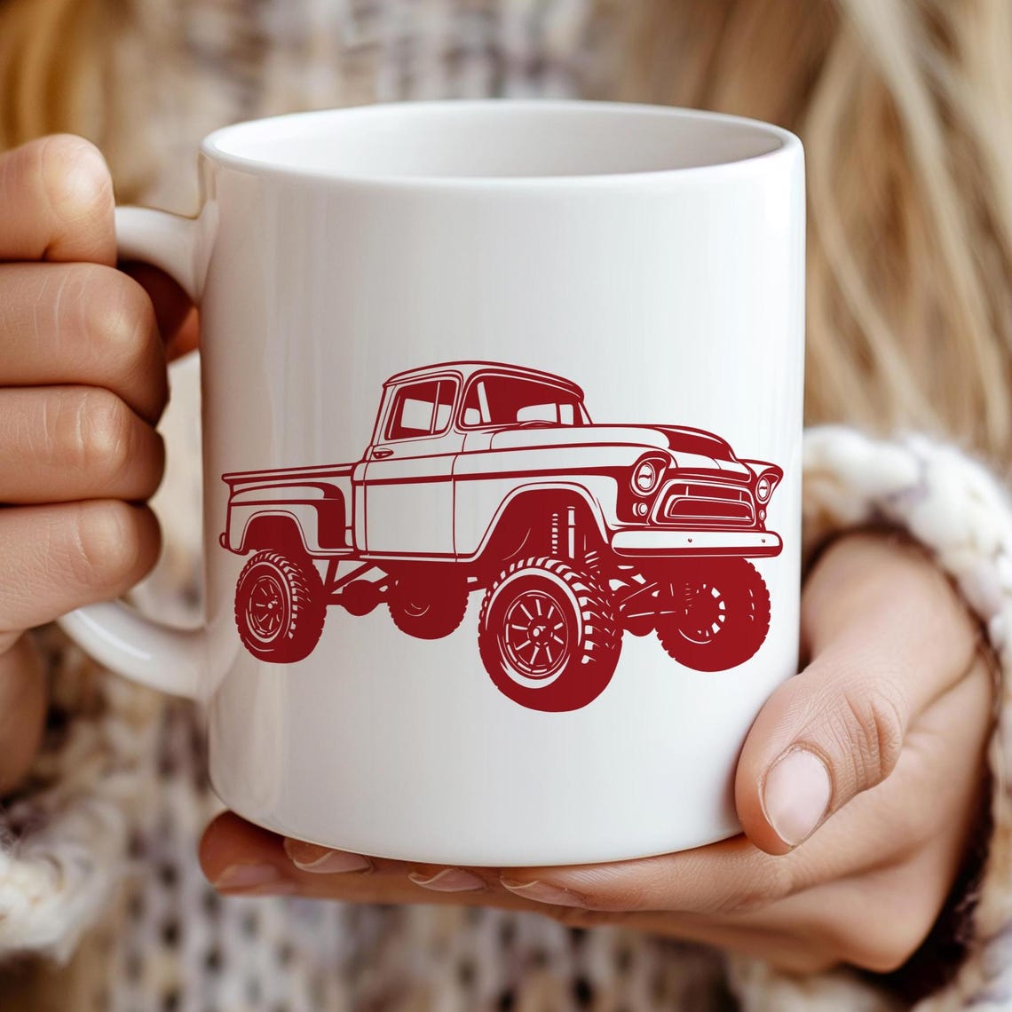 1957 Chevy Apache Lifted Truck SVG | Classic 4×4 Off-road Clip Art ...