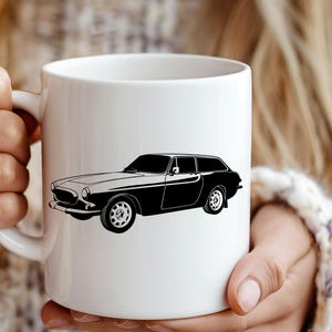 1973 Volvo P1800 Wagon Classic European Car Vector Art Illustration Svg ...