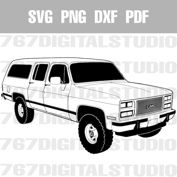 Chevy Suburban Silhouette - Etsy