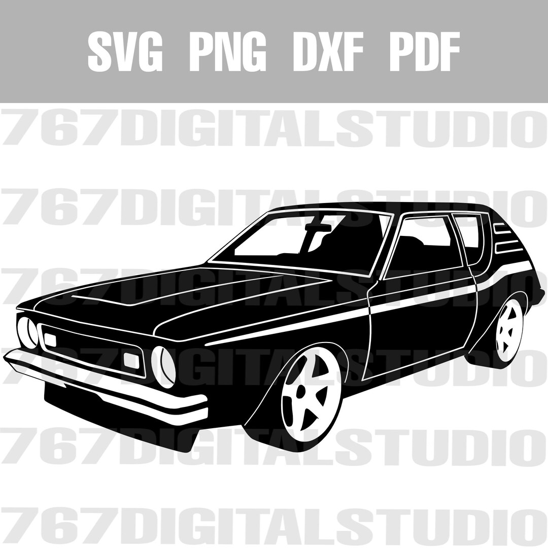 AMC Gremlin SVG: Retro Hatchback Car Clip Art (digital Download) - Etsy