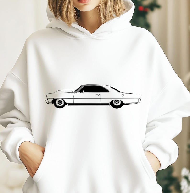 1966-67 Chevy Nova Pro-street SVG – Side-profile Muscle Car Vector Cut ...