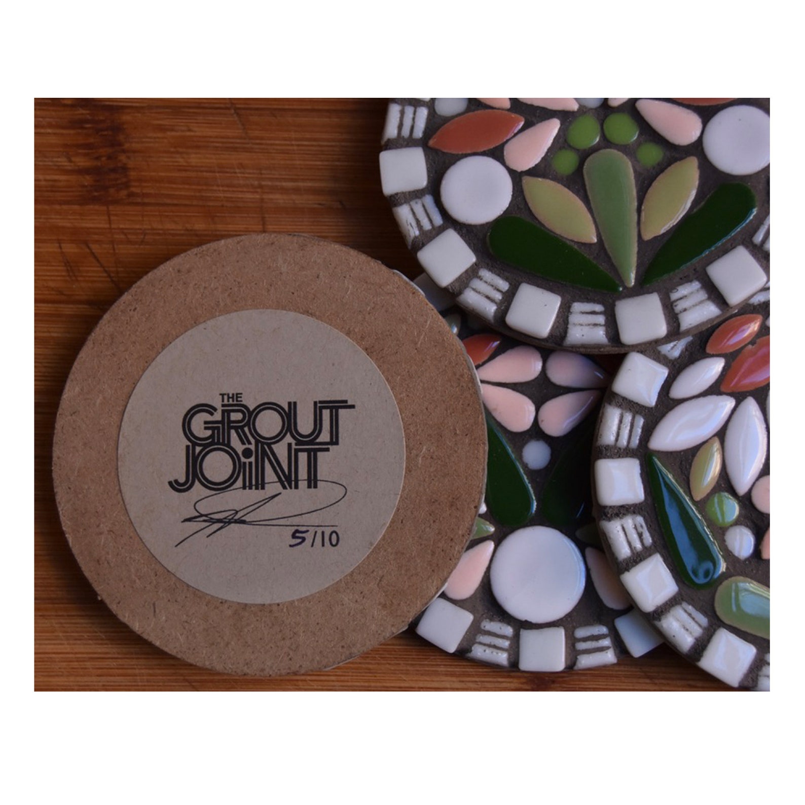 A Set of 4 Handcrafted Mosaic Coasters Ceramic Tiles. Lovely - Etsy