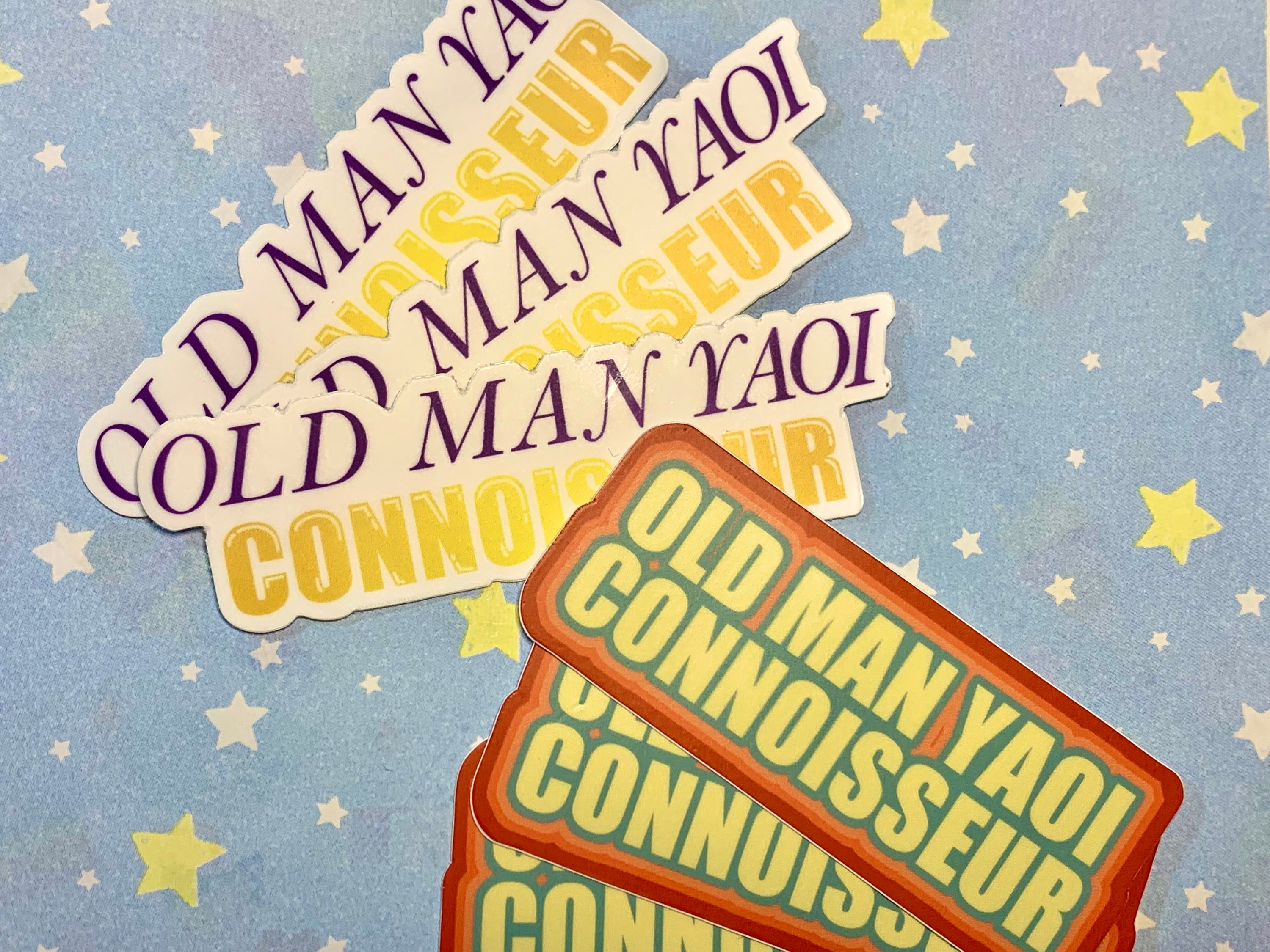 Old Man Yaoi Connoisseur Sticker - Etsy