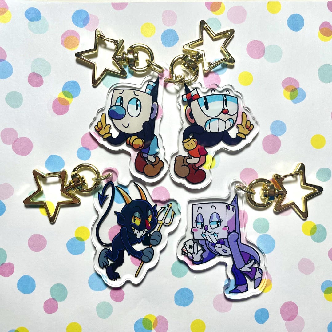 Cuphead Keychains - Etsy