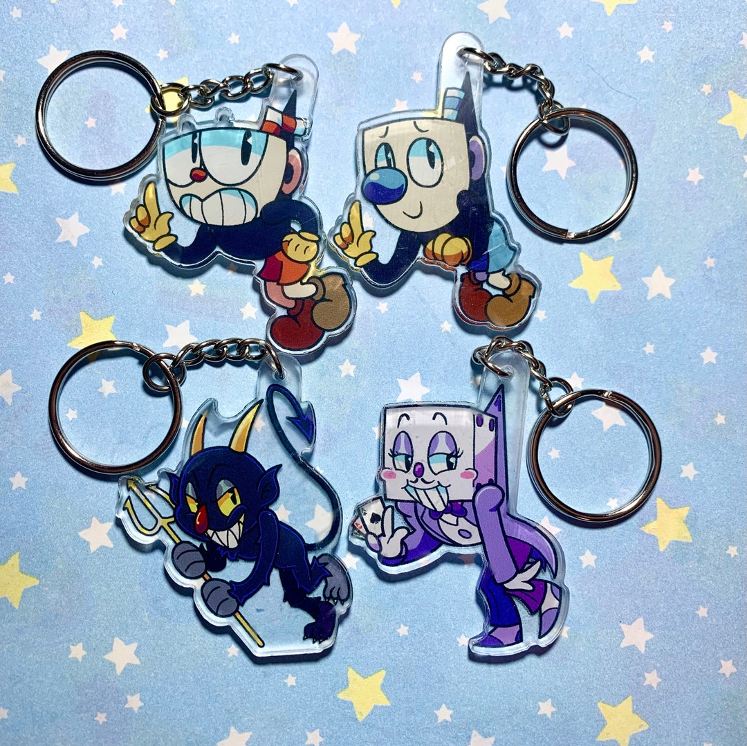 Cuphead Keychains - Etsy