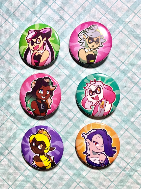 Splatoon Idol Buttons - Etsy