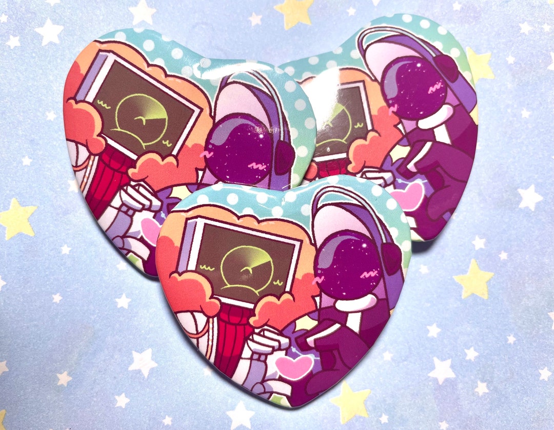 NSR Neonova Heart Buttons - Etsy