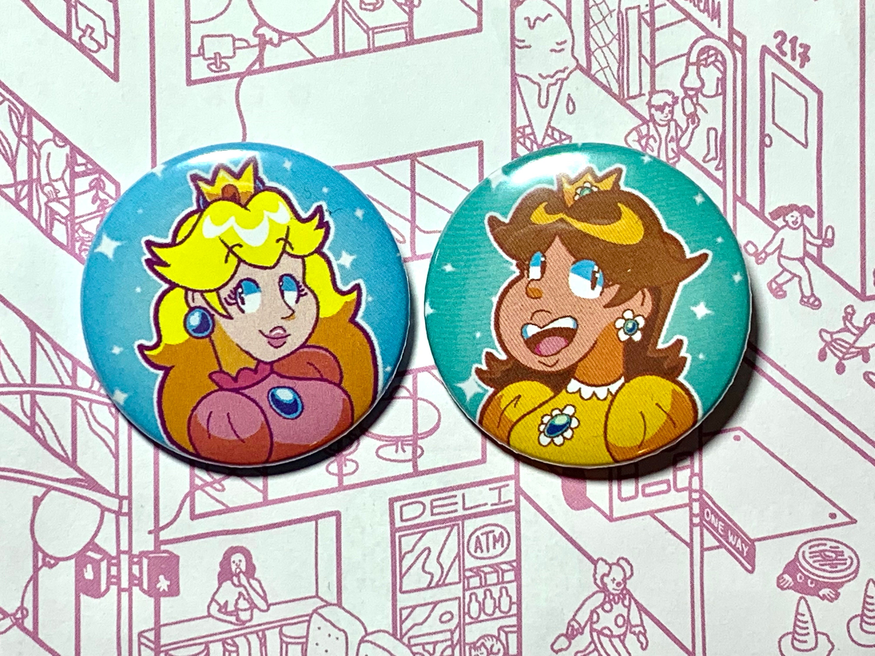 Super Mario Ladies Buttons - Etsy