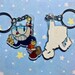 Cuphead Keychains - Etsy UK