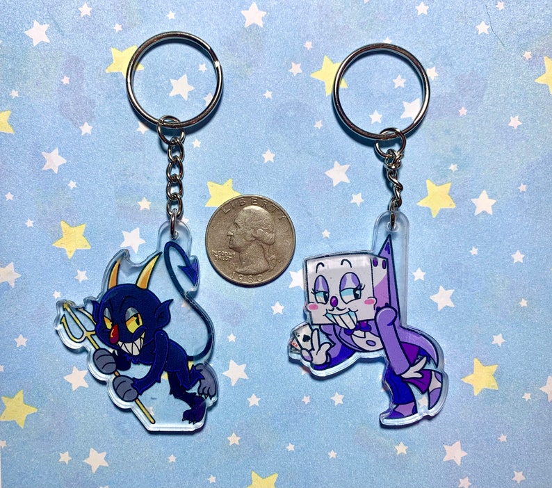 Cuphead Keychains - Etsy