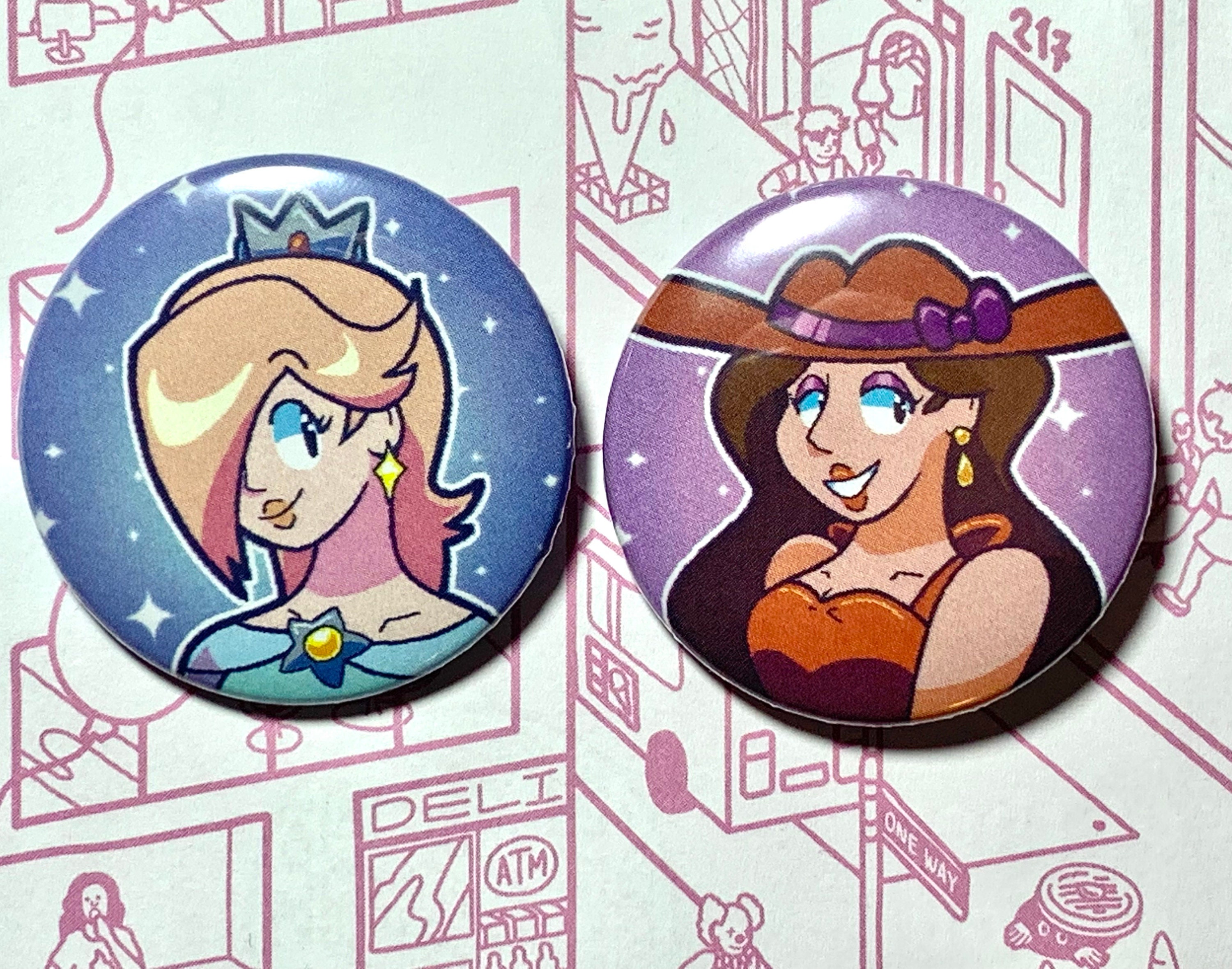Super Mario Ladies Buttons - Etsy