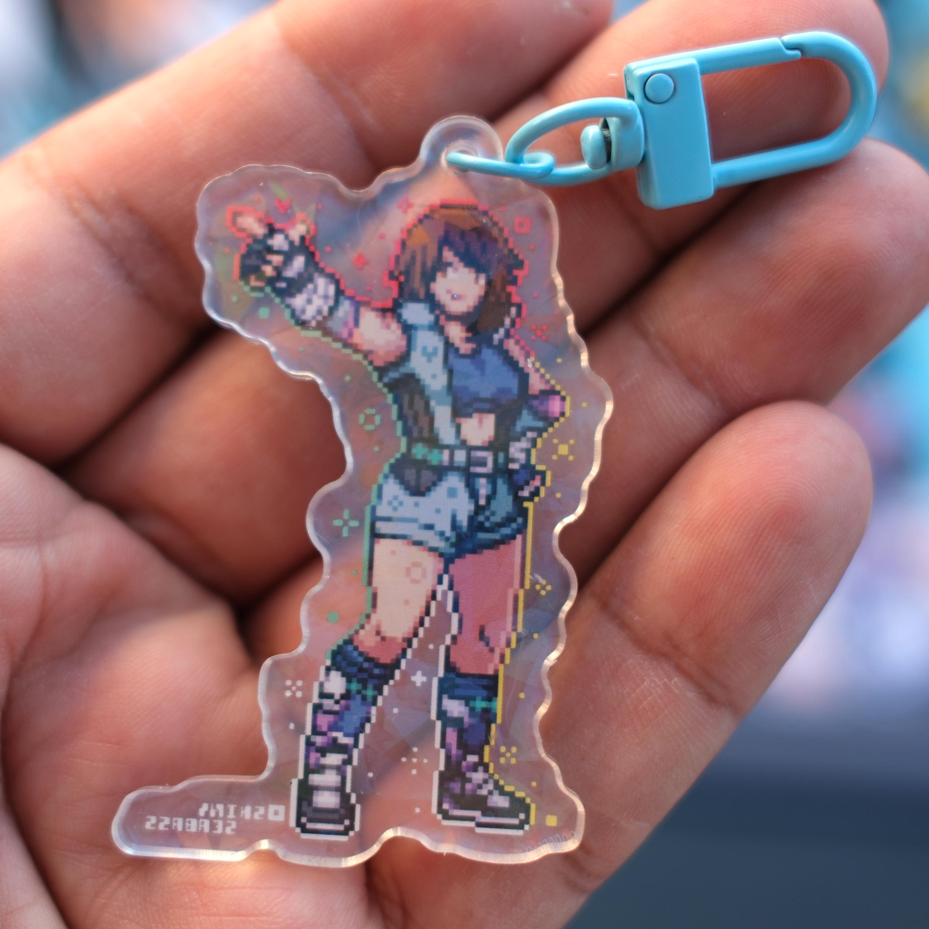 Tekken 8 Pixel Art Acrylic Charms Kazuya Mishima Jin Kazama Dragunov ...
