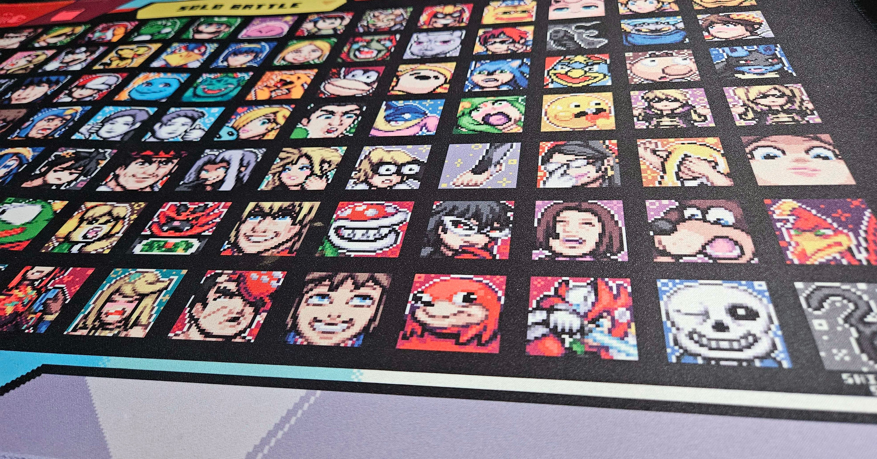 Desk Mat Super Smash Bros Ultimate Roster Pixel Art | Everyone is Here ...