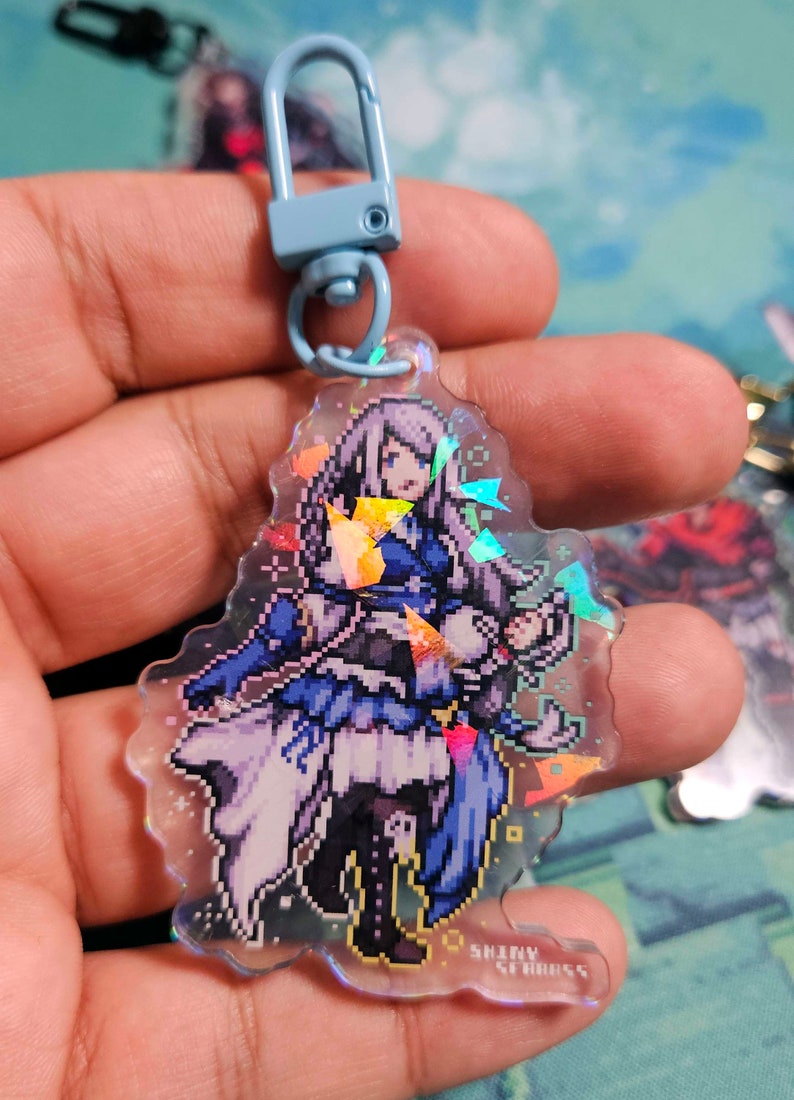 Final Fantasy 16 Acrylic Charm Pixel Art | FF16 XVI Clive Rosfield Jill ...