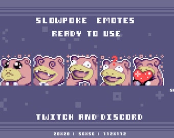 Slowpoke Emotes - Etsy