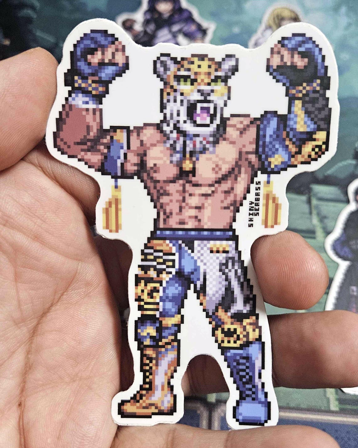 Tekken 8 Reina Lili Jin Kazama King Kazuya Mishima Pixel Art Stickers ...