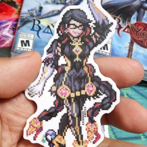Bayonetta Pixel Art Stickers | Premium Vinyl Matte Stickers Bayonetta 2 ...