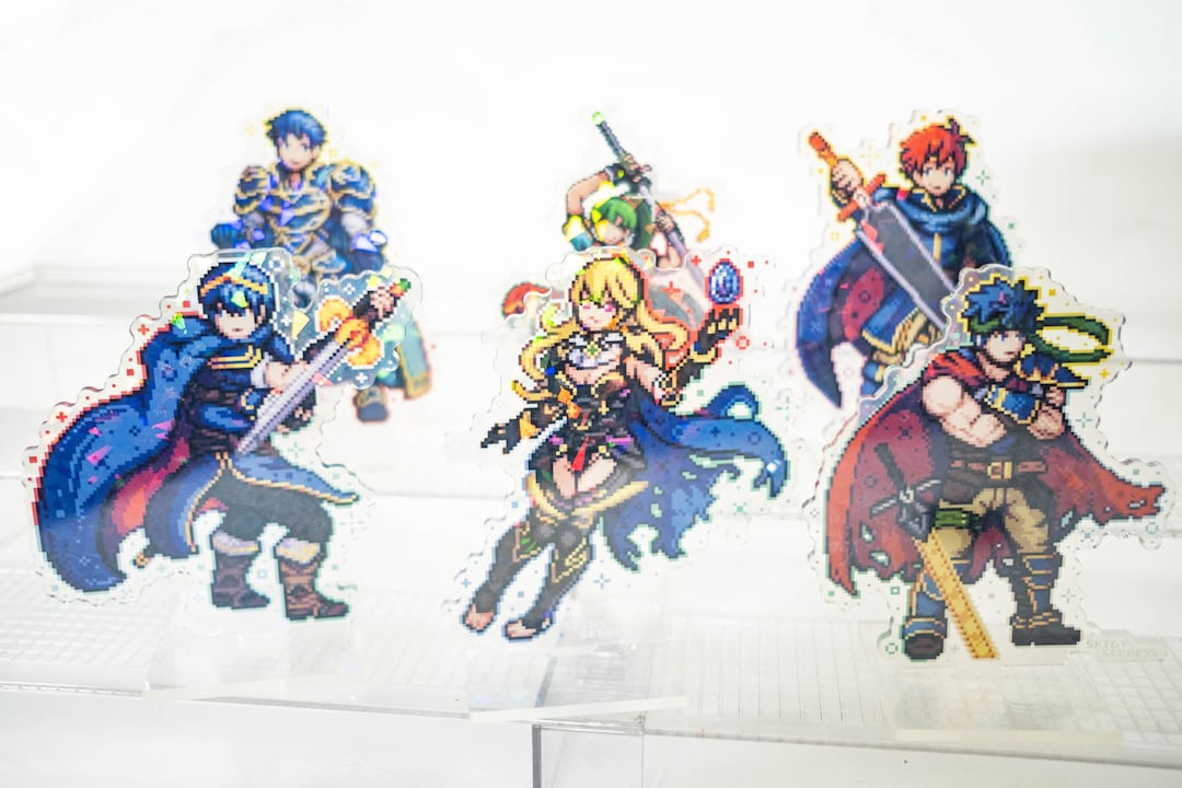 Fire Emblem Pixel Art Acrylic Standees | Double Sided Cracked ...