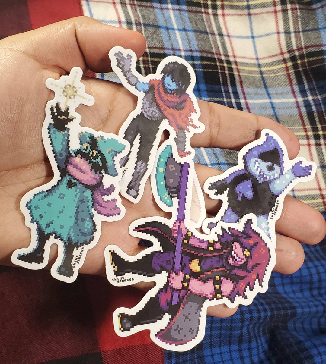 Deltarune Pixel Art Sticker Set Matte Vinyl Stickers Susie, Kris, Lancer, Ralsei Undertale - Etsy UK