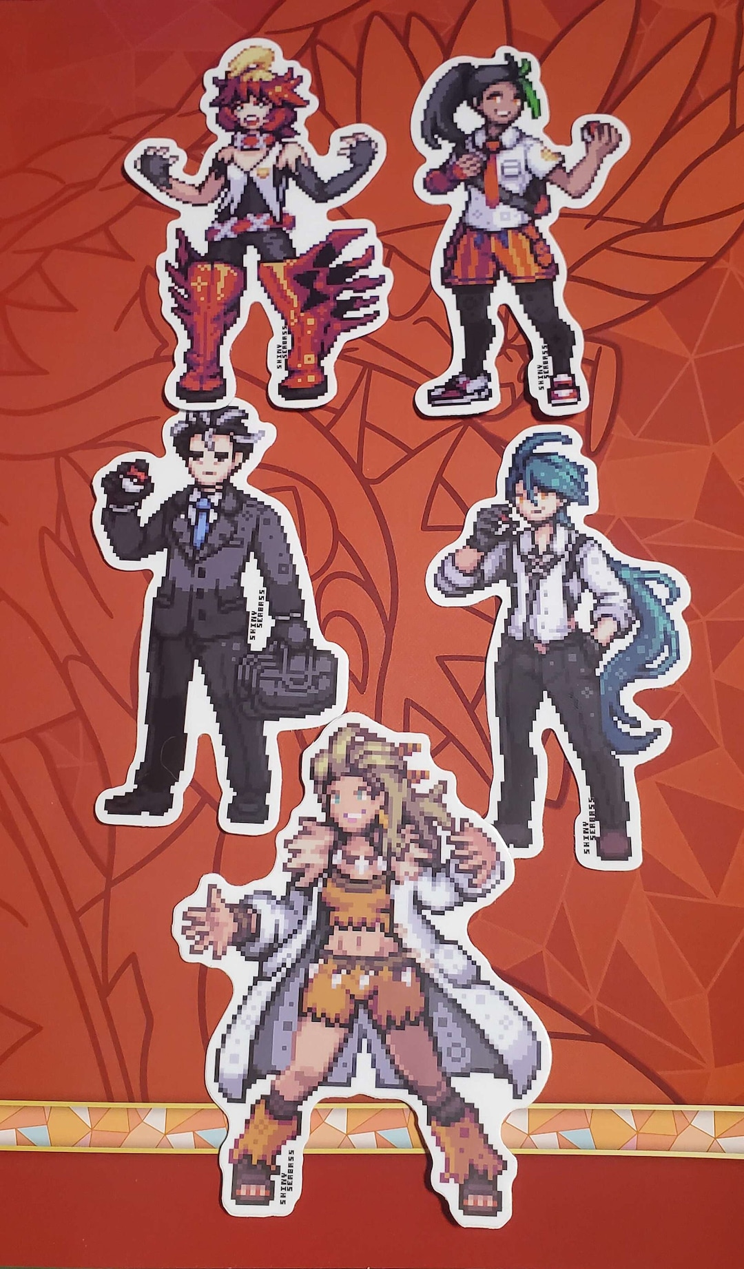 Pokemon Scarlet and Violet Trainer Pixel Art Stickers Premium Matte ...