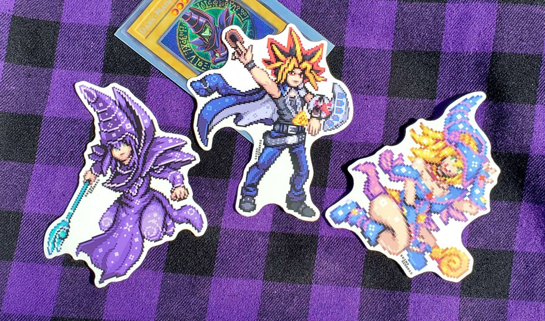 Monster Cards Pixel Art Sticker | Premium Matte Vinyl Stickers ...