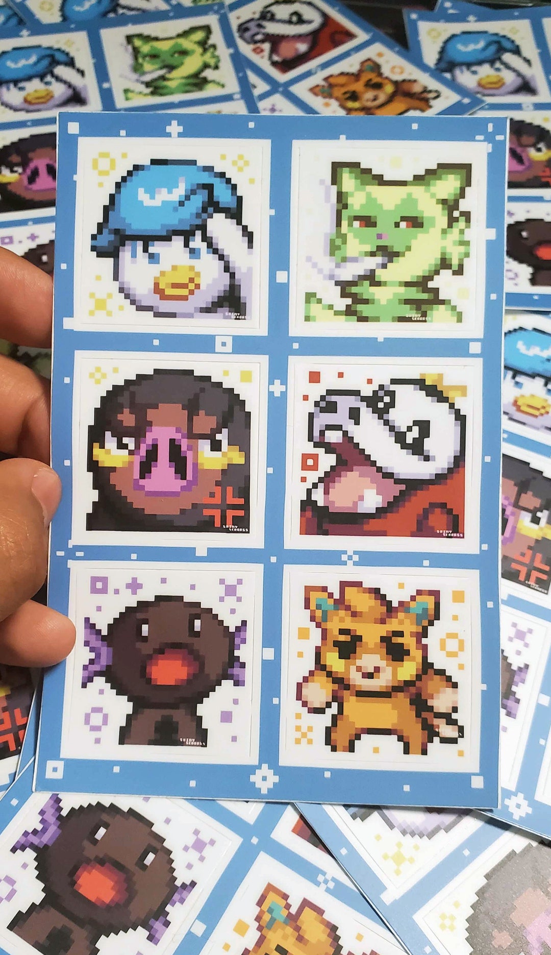 Pokemon Scarlet & Violet Pixel Art Stickers Matte Vinyl - Etsy