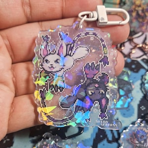 Digimon Acrylic Charm Pixel Art | Digital Monsters Angewomon ...