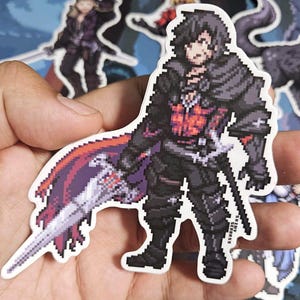 Final Fantasy 16 Pixel Art Stickers | Clive Rosfield Jill Warrick ...