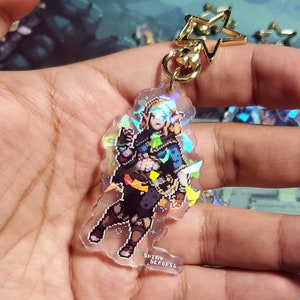 Legend of Zelda Acrylic Charms Pixel Art double Sided Cracked ...