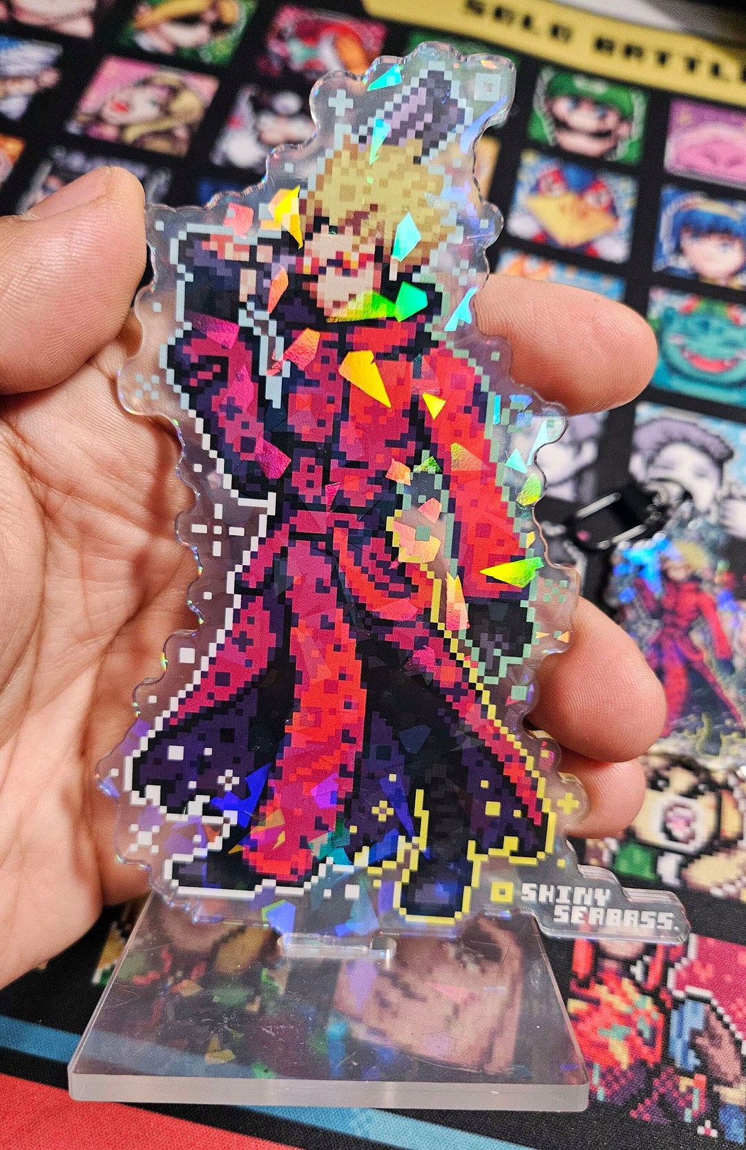Vash the Stampede Pixel Art Acrylic Standees and Charms | Double Sided ...
