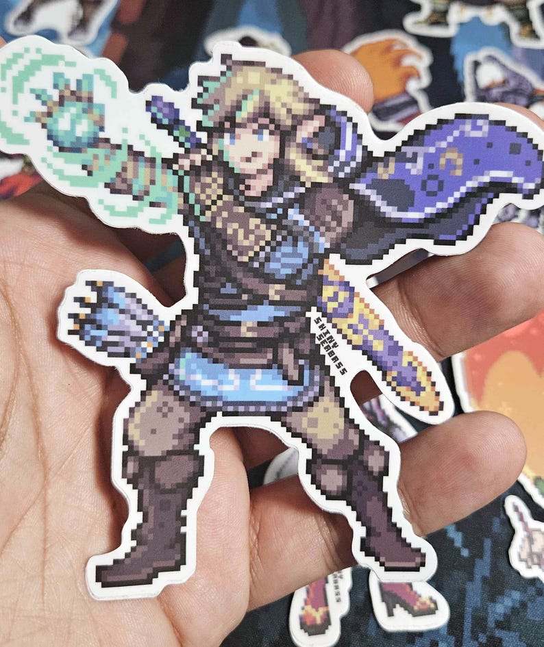 The Legend of Zelda Pixel Art Stickers |premium Matte Vinyl | Tears of ...