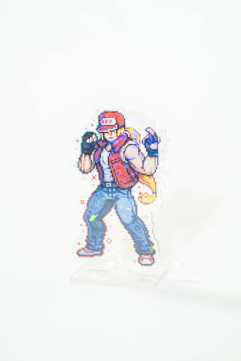 Fatal Fury Pixel Art Acrylic Standees | Double Sided Cracked ...