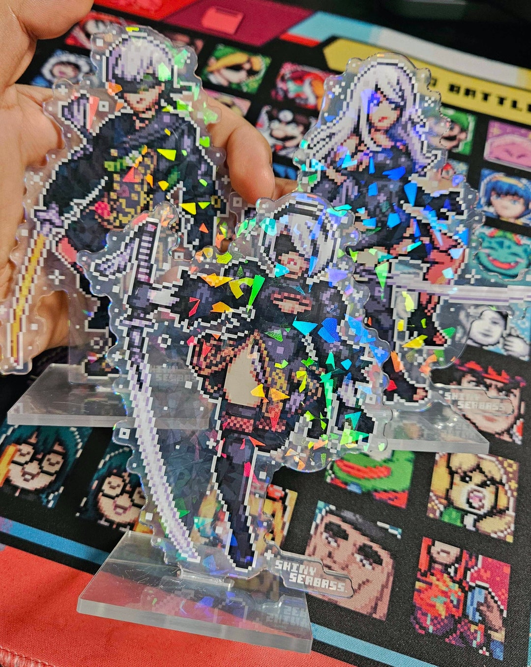 Nier: Automata Pixel Art Acrylic Standee Double Sided Cracked ...