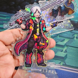 Devil May Cry Acrylic Standee Pixel Art | Double Sided Cracked ...