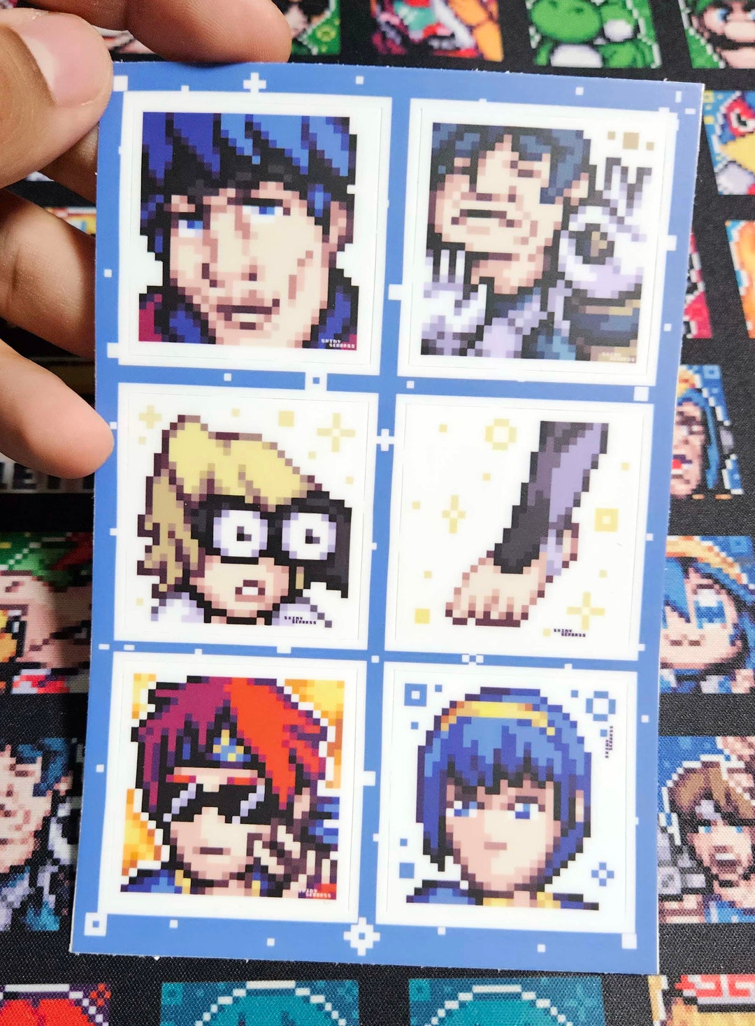 Fire Emblem Pixel Art Sticker Sheet Matte Vinyl Sticker Sheet Twitch ...