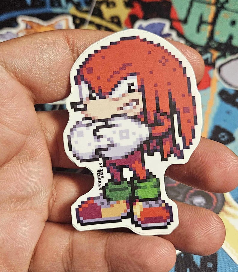 Sonic the Hedgehog Knuckles Echidna Miles Tails Prower Shadow Pixel Art ...