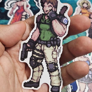 Resident Evil Pixel Art Stickers | Vinyl Stickers | Leon S Kennedy Ada ...