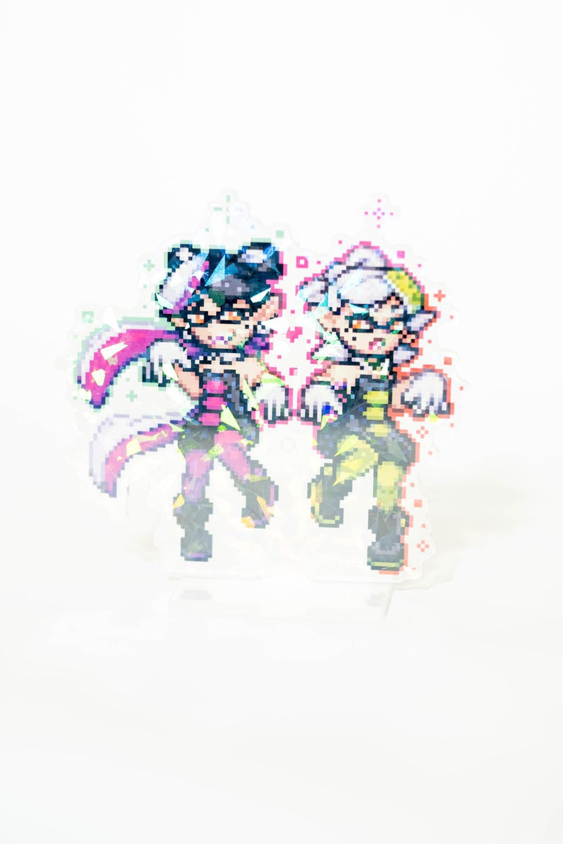 Splatoon Idols Acrylic Standee Pixel Art | Splatoon Pearl Marina ...