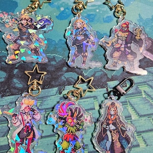 Legend of Zelda Acrylic Charms Pixel Art double Sided Cracked ...