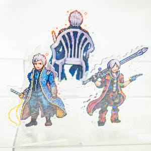 Devil May Cry Acrylic Standee Pixel Art | Double Sided Cracked ...