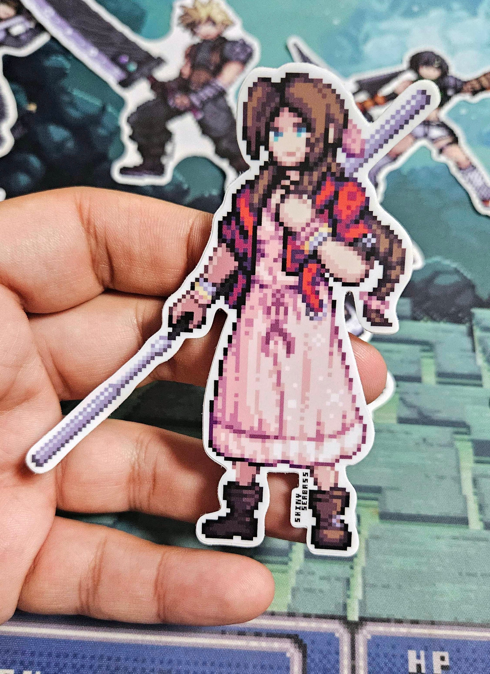 Final Fantasy VII Remake Pixel Art Stickers | Cloud Strife, Sephiroth ...