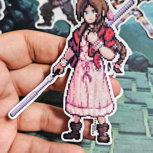 Final Fantasy VII Remake Pixel Art Stickers | Cloud Strife, Sephiroth ...