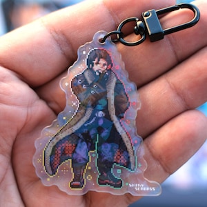 Tekken 8 Pixel Art Acrylic Charms Kazuya Mishima Jin Kazama Dragunov ...