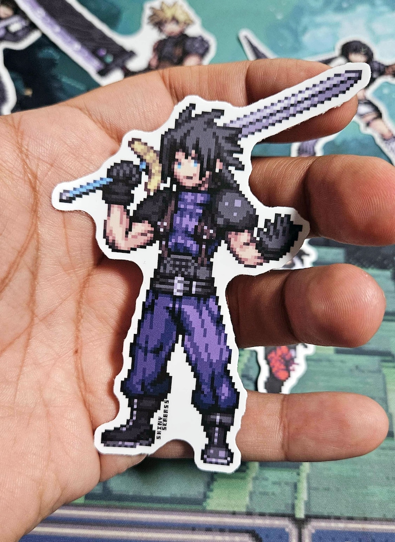 Final Fantasy VII Remake Pixel Art Stickers | Cloud Strife, Sephiroth ...