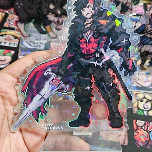 Final Fantasy 16 Pixel Art Acrylic Standees Clive Rosfield Jill Warrick ...