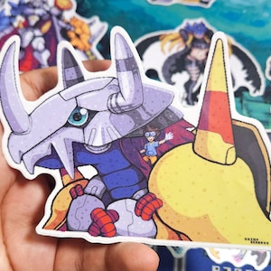 Digimon Pixel Art Stickers Matte Vinyl Mastimon Angewomon Ladydevimon ...