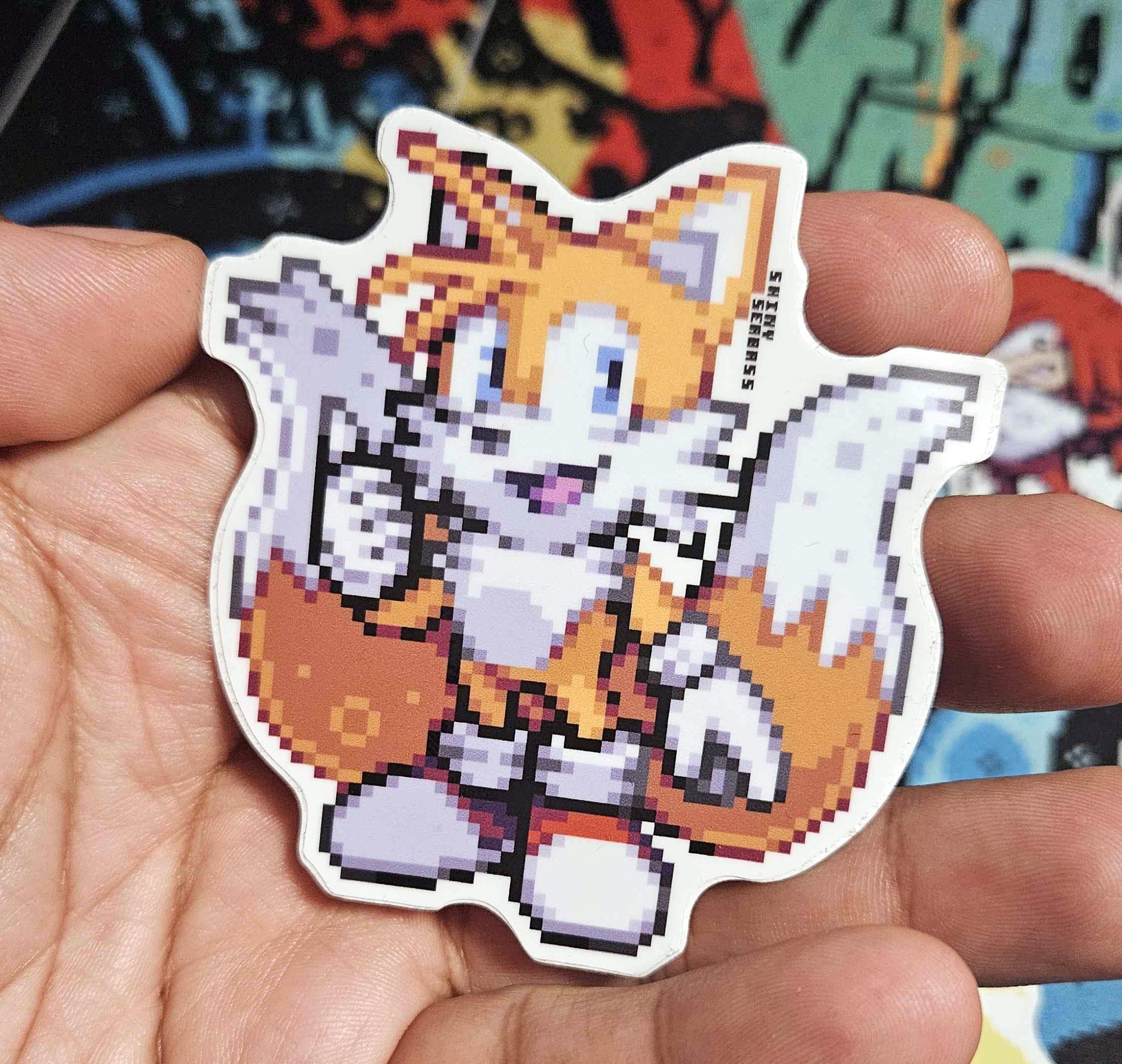 Sonic the Hedgehog Knuckles Echidna Miles Tails Prower Shadow Pixel Art ...