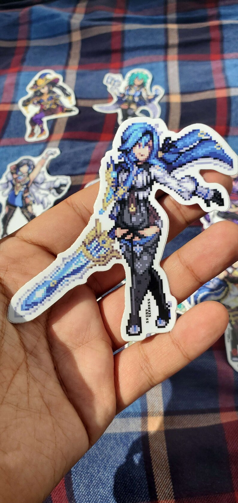 Genshin Impact Pixel Stickers Premium Matte Vinyl Venti - Etsy