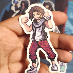 Neo the World Ends With You Pixel Art Stickers | Premium Matte Vinyl ...